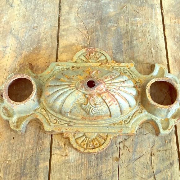 Accents | Vintage Cast Iron Art Deco Light Fixture Farmhouse | Poshmark